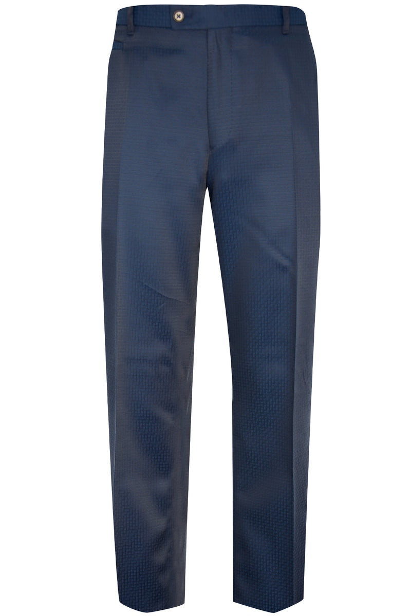 The Southwell Navy Square Pattern Suit – William Hunt Savile Row