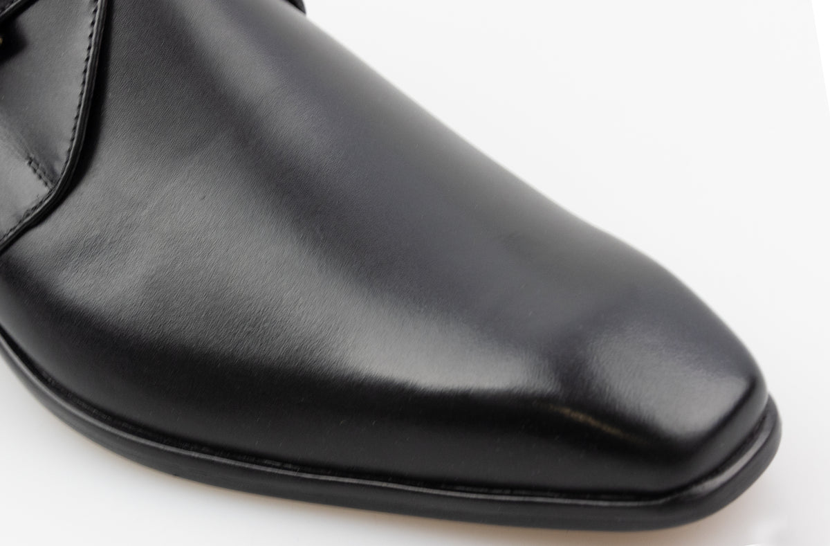 The Single Black Monk Strap Alston Shoe – William Hunt Savile Row